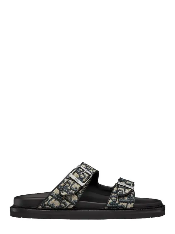 Dior Buckled Open Toe Sandals - Beige/black