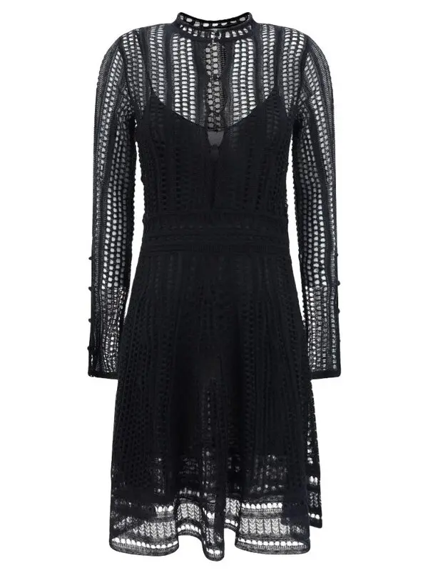 Chloé Flared Mini Dress - Black