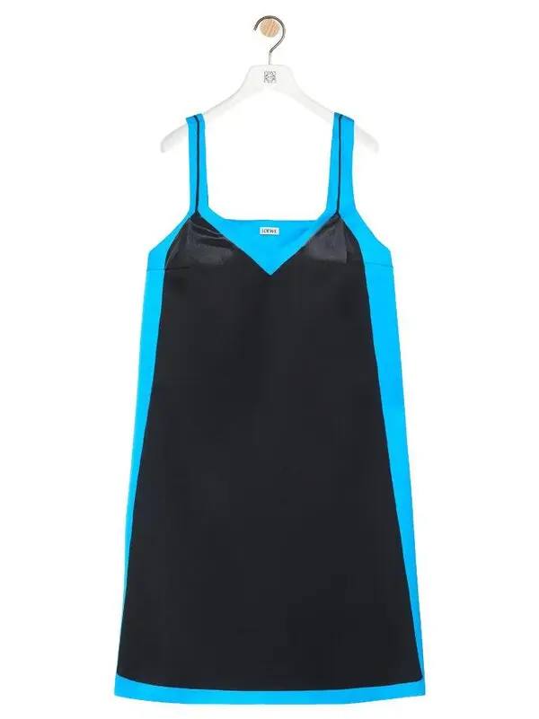 Loewe Two-tone Strappy Dress - Black