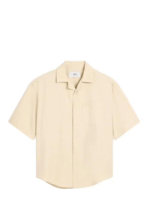 Ami Short Sleeve Boxy Shirt - Ginger