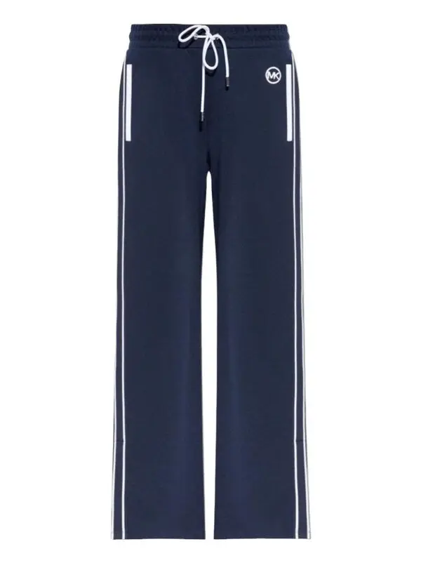Michael Kors Logo Embroidered Track Pants - Navy Blue