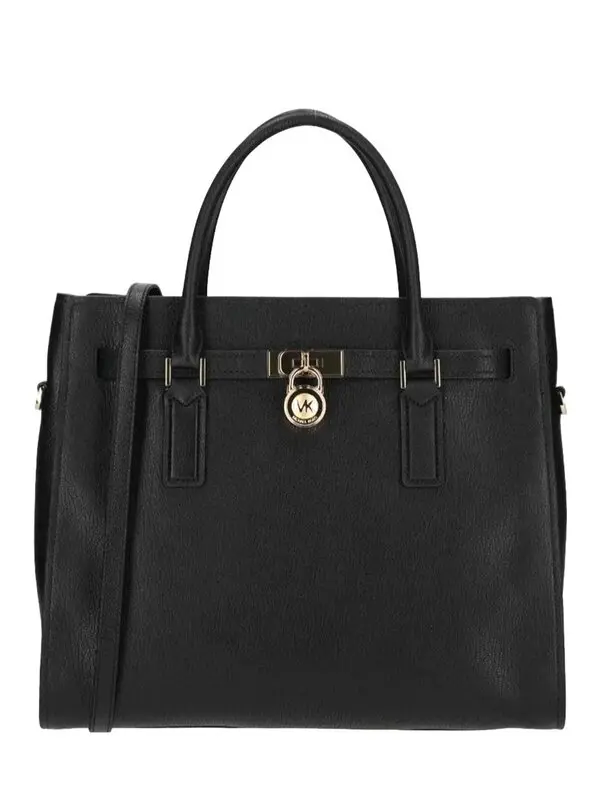 Michael Kors Hamilton Moderne Padlock Detail Tote Bag - Black