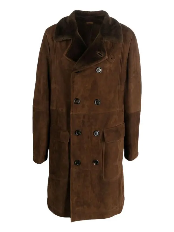 Brunello Cucinelli Double-breasted Coat - Brown