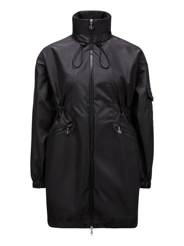 Moncler Adhemar Zip-up Parka Coat - Black