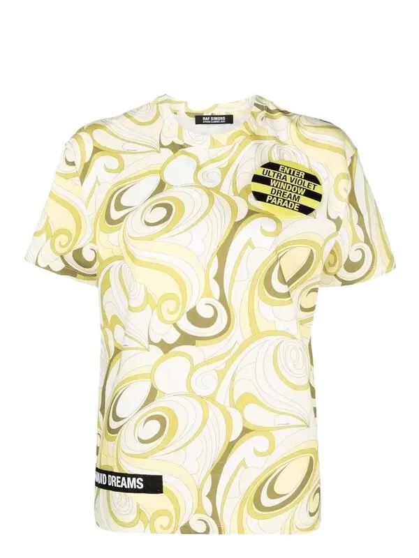 Raf Simons Abstract Print T-shirt - Black