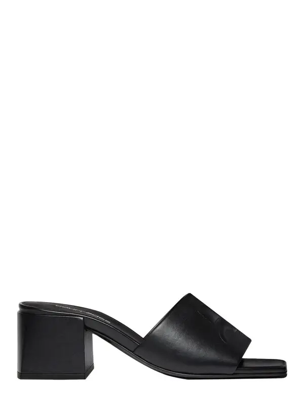 COURREGES Shadow Open-toe Mules - Black