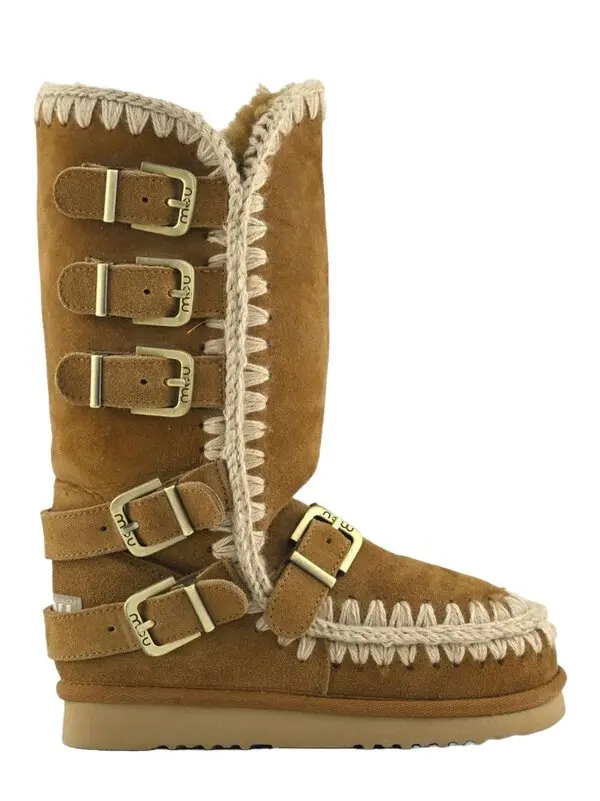 Mou Eskimo Buckle Strap Boots - Cognac