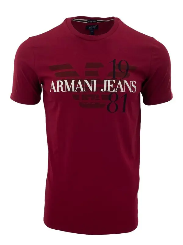 Emporio Armani Item O-neck Short-sleeved T-shirt - Red