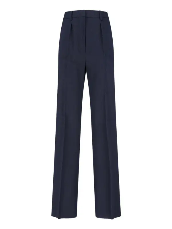 Max Mara Carbone Pleated Trousers - Black
