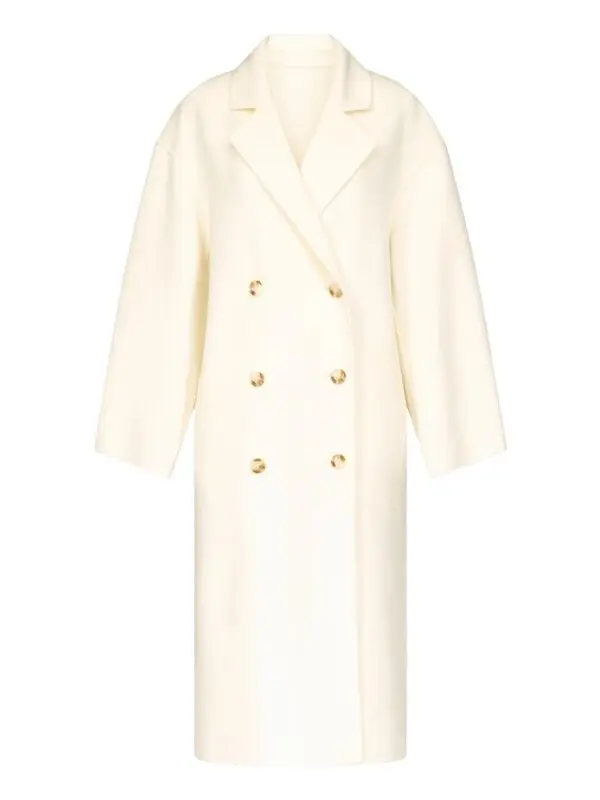 Loulou De Saison Borneo Long Double-breasted Coat - Ivory