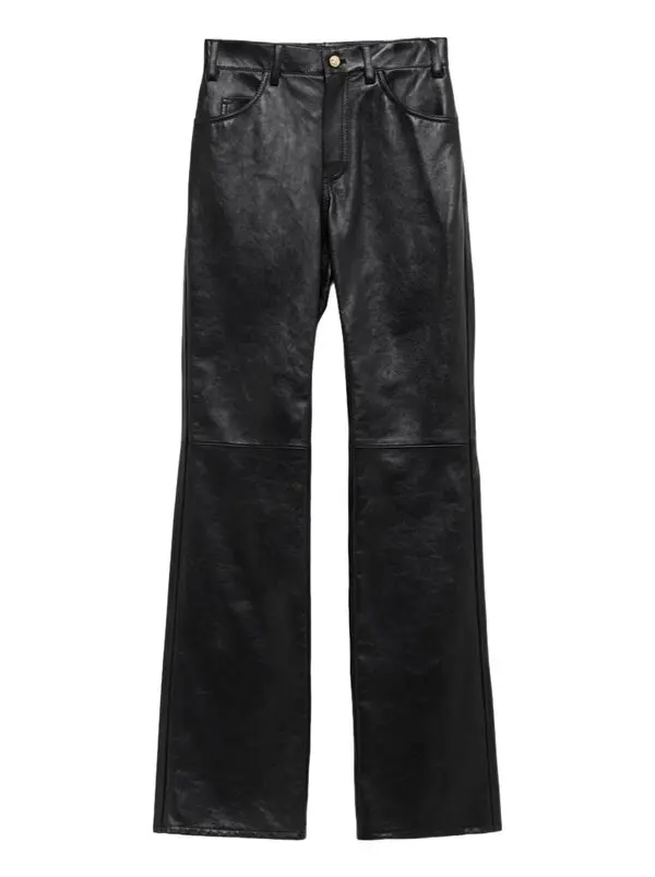 Celine Lulu Jeans In Soft Lambskin - Black