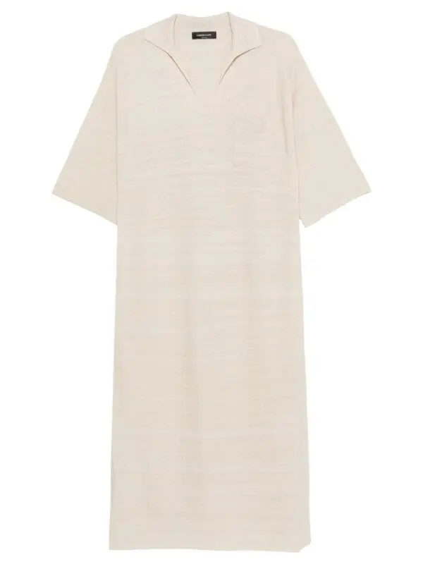 Fabiana Filippi Striped Midi Dress - White