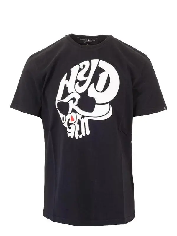 HYDROGEN Print T-shirt - Black