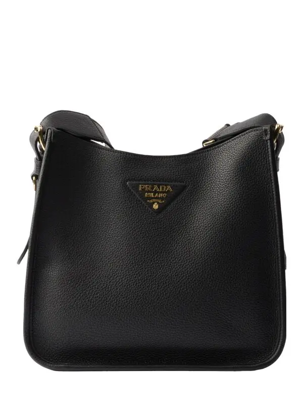 Prada Hobo Crossbody Bag - Black