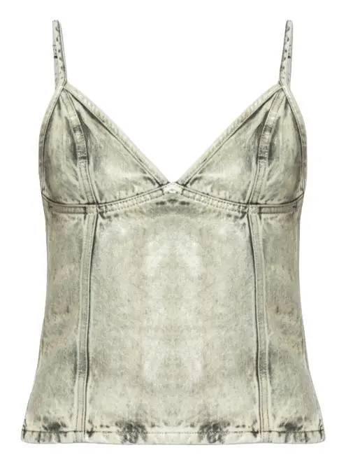 DIESEL® De-fulsy-s Denim Top - Light Gray
