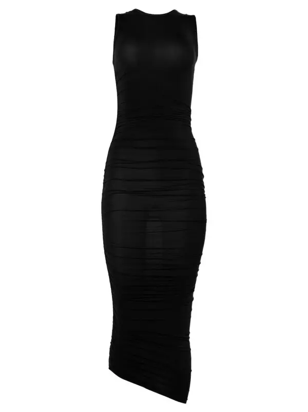 Wolford Sleeveless Ruched Maxi Dress - Black