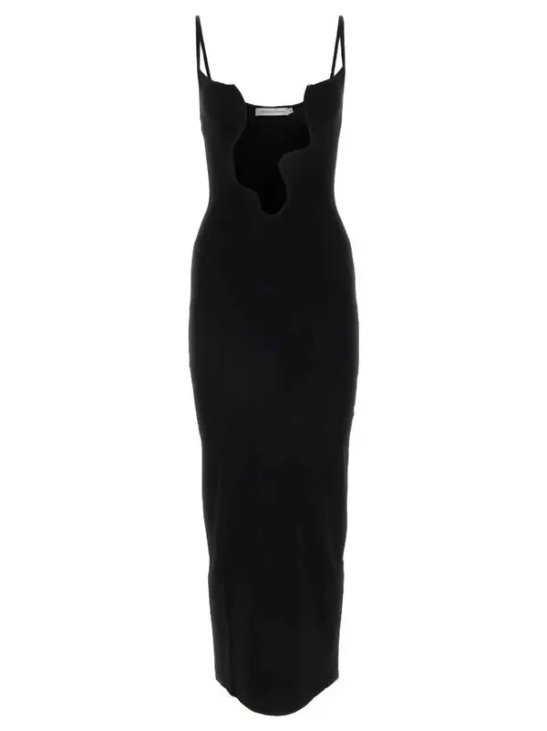 Christopher Esber Cutout Knitted Maxi Dress - Black