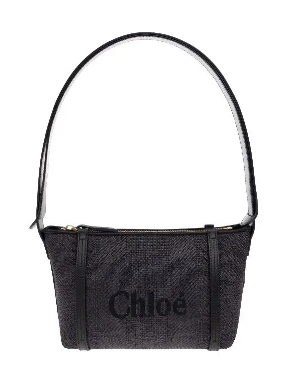 Chloé Logo Detailed Shoulder Bag - Black