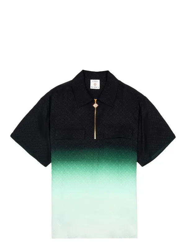 Casablanca Short-sleeved Polo Shirt - Black