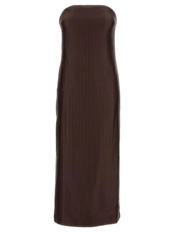 Loulou De Saison Giulia Strapless Maxi Dress - Darkbrown