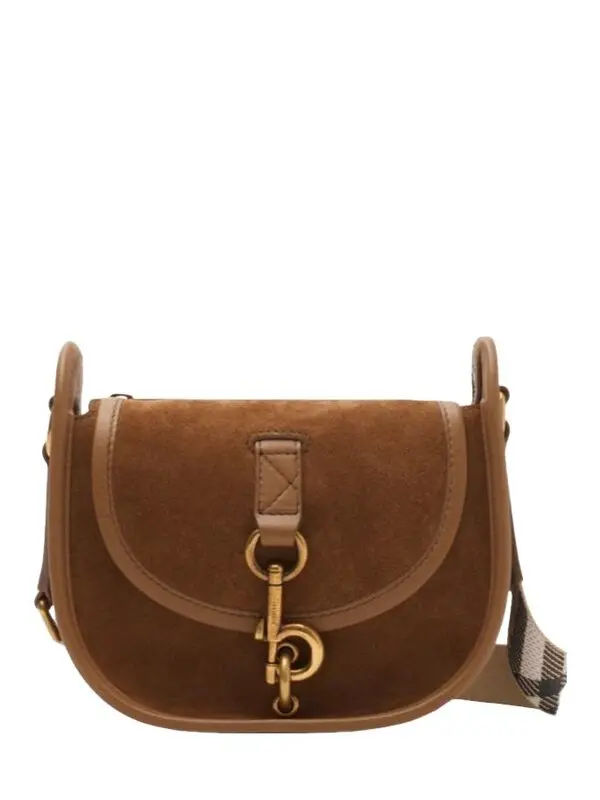 Burberry Mini B Clip Messenger Bag - Hazel-brown