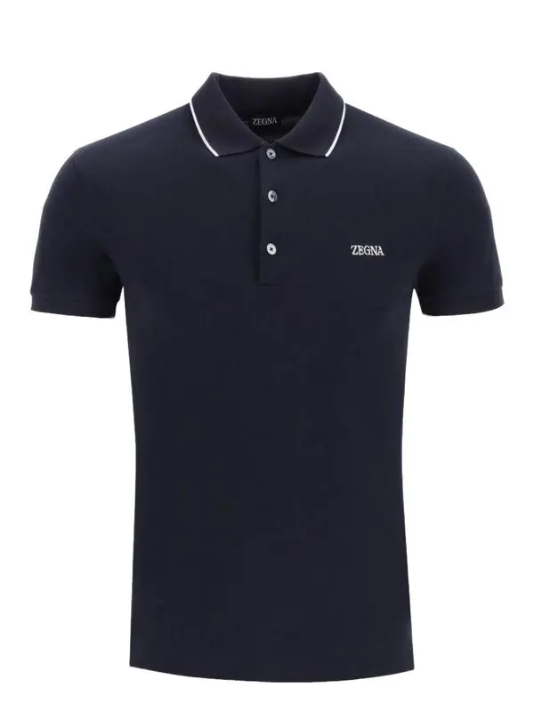 Zegna Short-sleeved Polo Shirt - Black