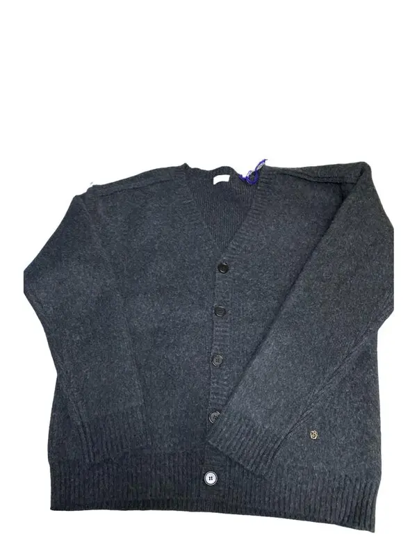 Burberry Long-sleeved Knitted Cardigan - Black