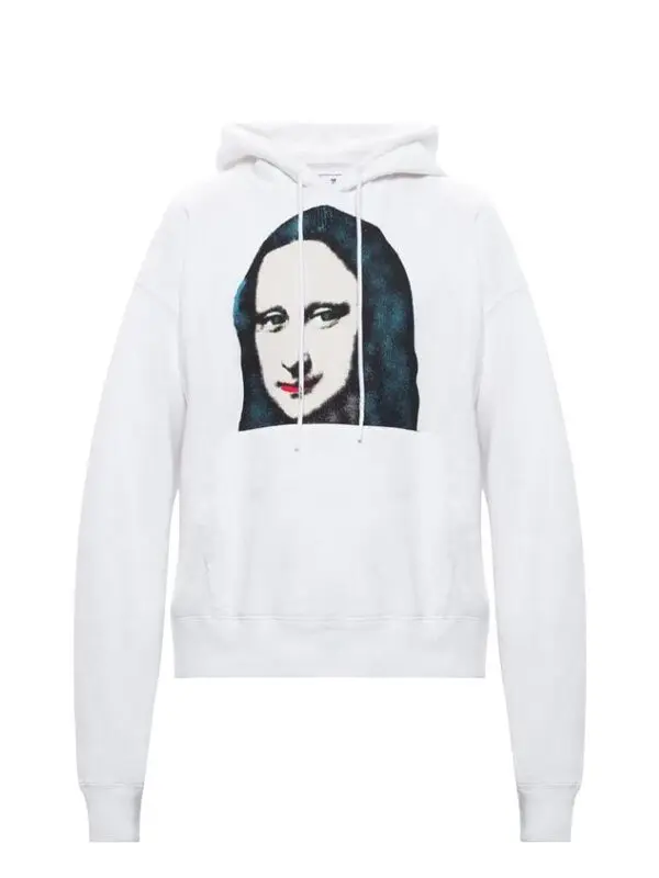 Off-White Mona Lisa Print Hoodie - White