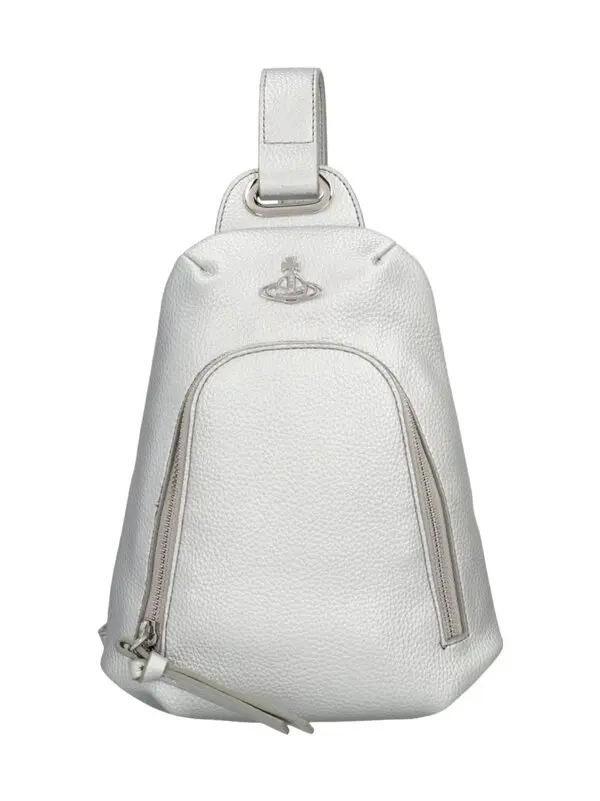 VIVIENNE WESTWOOD Orb Detail Zipped Sling Bag - White