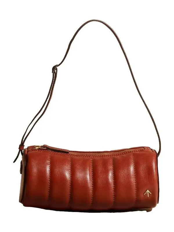 Manu Atelier Logo Shoulder Bag - Red