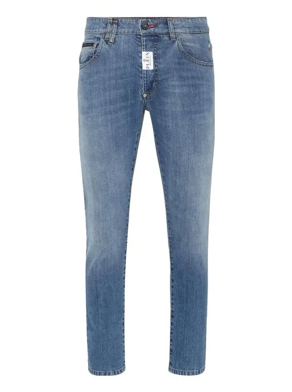 Philipp Plein Low-rise Skinny-cut Jeans - Blue