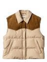 Miu Miu Technical Pongé And Leather Down Vest - No