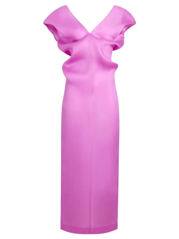 Khaite The Ima V-neck Maxi Dress - Purple