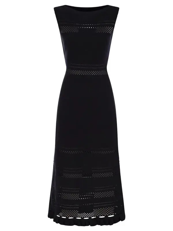 Fabiana Filippi Sleeveless Open Back Dress With Cut-out Details - Black