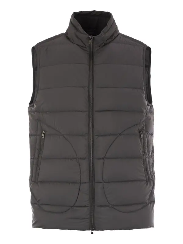 Herno Quilted Vest - Black