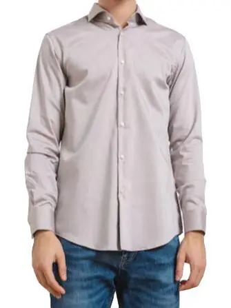 Hugo Boss Long-sleeved Shirt - Gray
