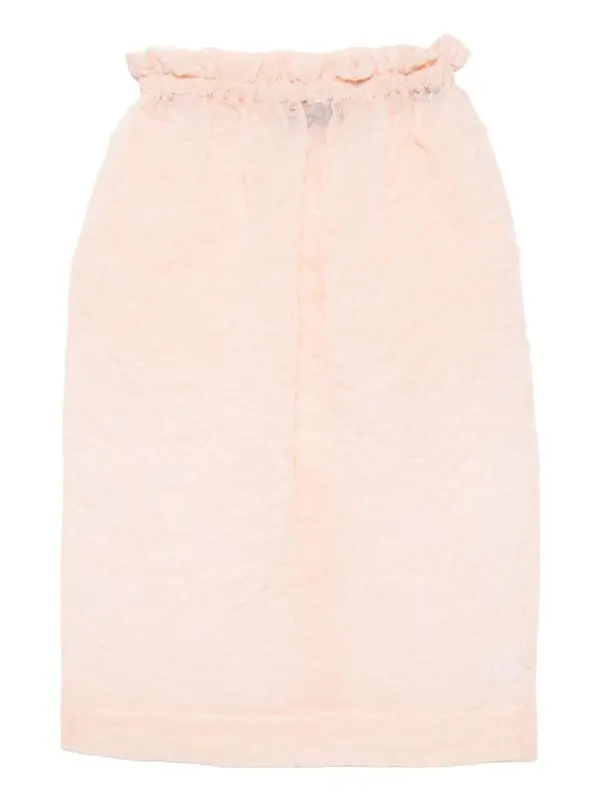 Simone Rocha Ruffle Waist Skirt - Pink