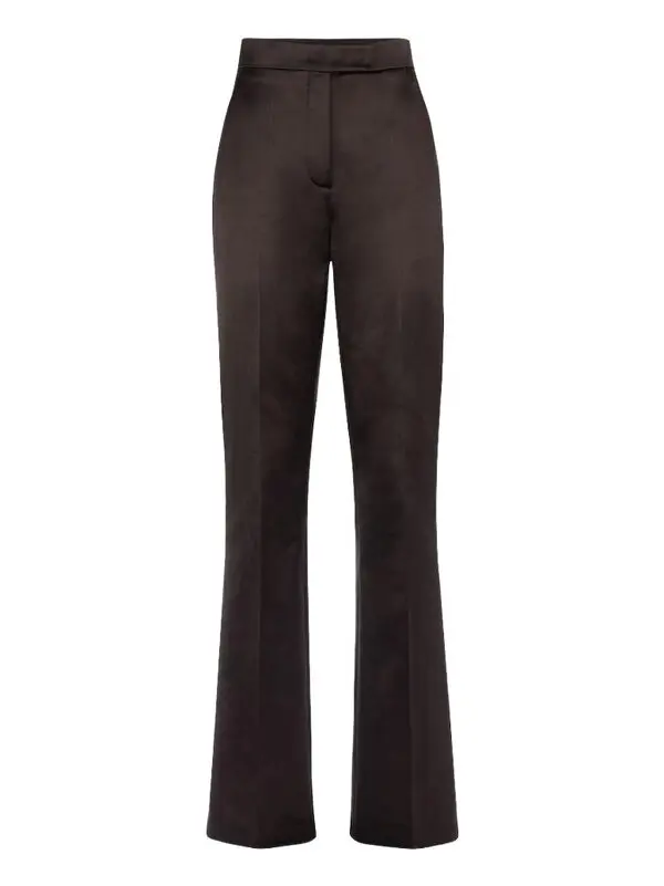 Fendi Duchess Satin Trousers - Black