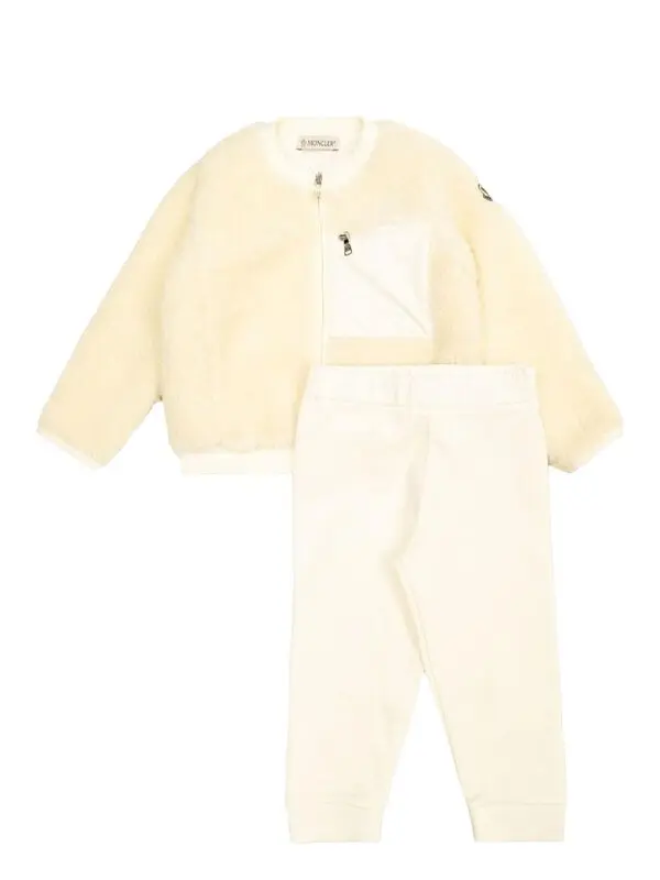 Moncler Logo Patch Tracksuit - White