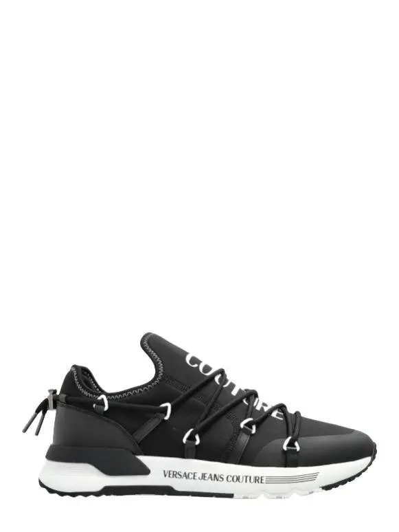 Versace Lace-up Logo Sneakers - Black