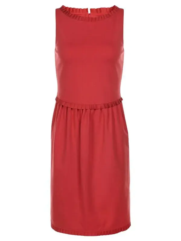 Emporio Armani Sleeveless Dress With Ruffled Neckline - No