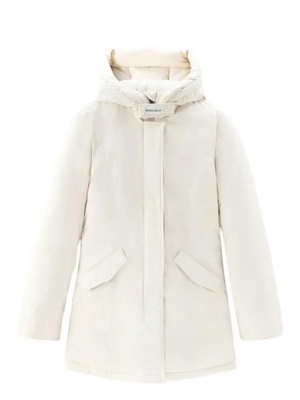 Woolrich Hooded Padded Coat - White
