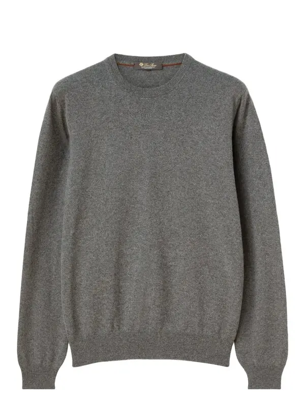 Loro Piana Classic Crewneck Jumper - Gray Mixed Color
