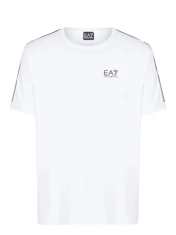 EA7 Item O-neck Short-sleeved T-shirt - White