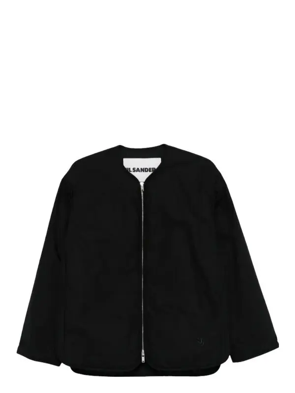 JIL SANDER Quilted Zip-front Coat - Black