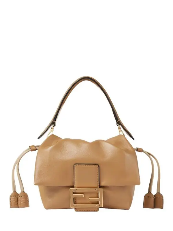 Fendi Mamma Baguette Small Shoulder Bag - Light Brown