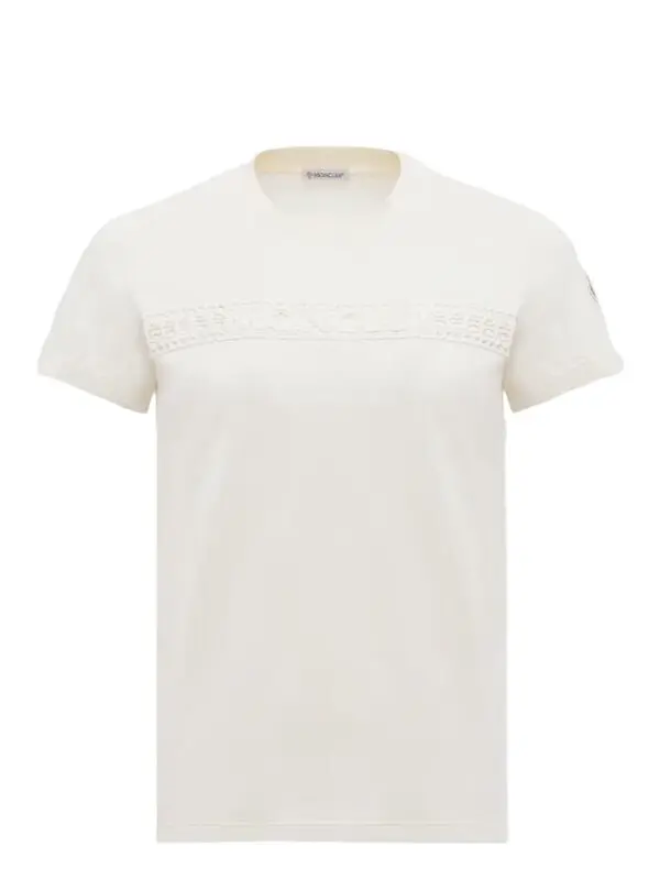 Moncler Embroidered Logo T-shirt - White