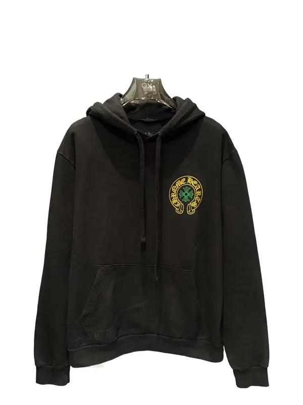 Chrome Hearts Hoodie With Drawstring And Kangaroo Pocket - Black