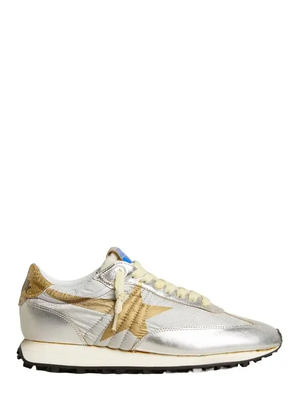 GOLDEN GOOSE Silver Sneakers - White