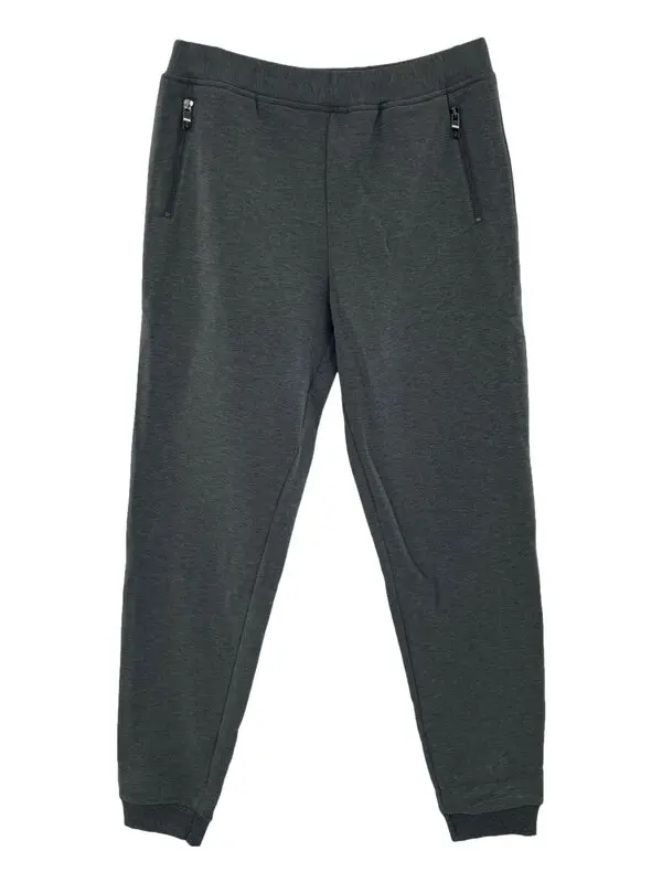 Emporio Armani Elasticated Zipper Sweatpants - Black